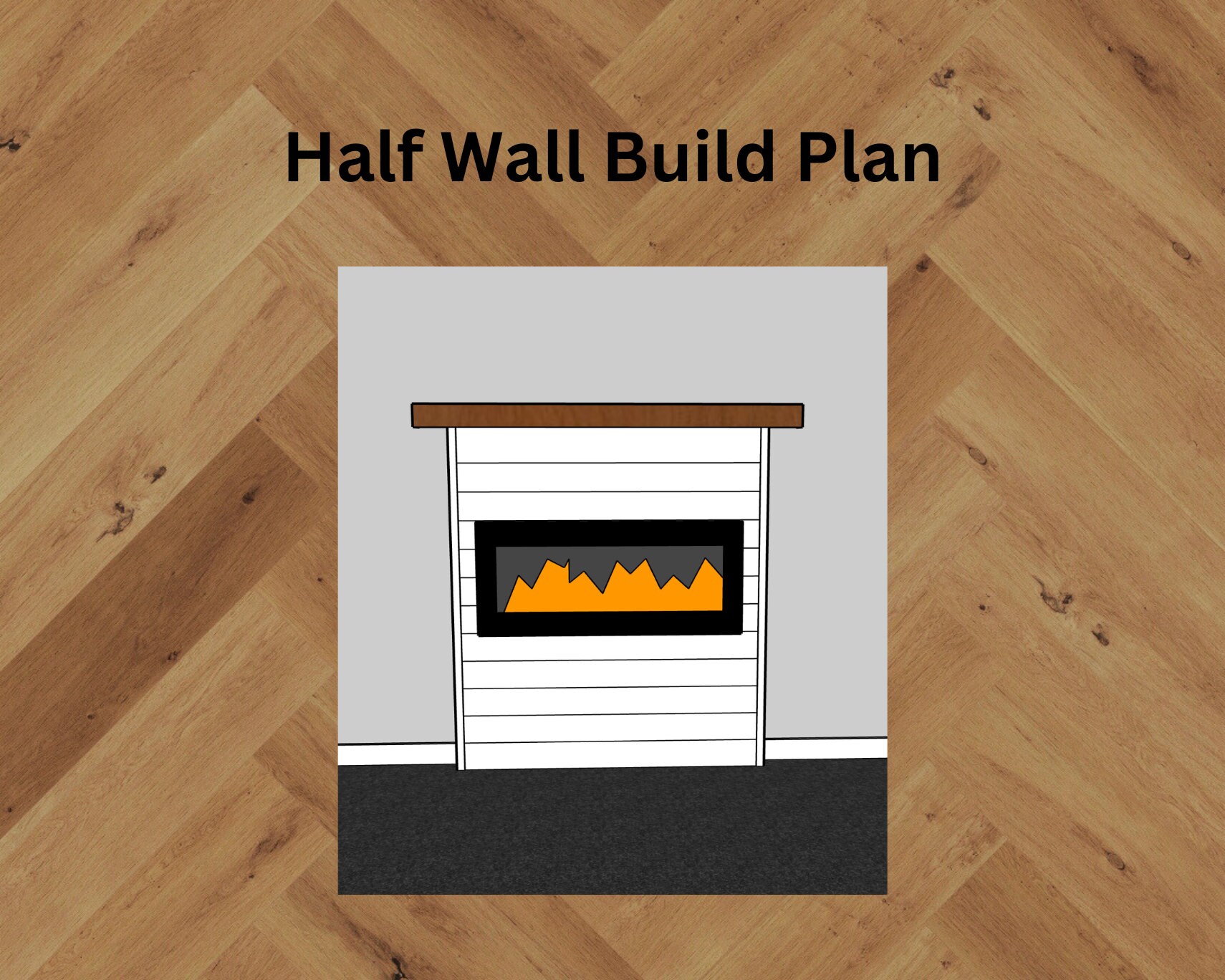 TWO Electric Fireplace Build Plans - Supplies List, Cut List ...