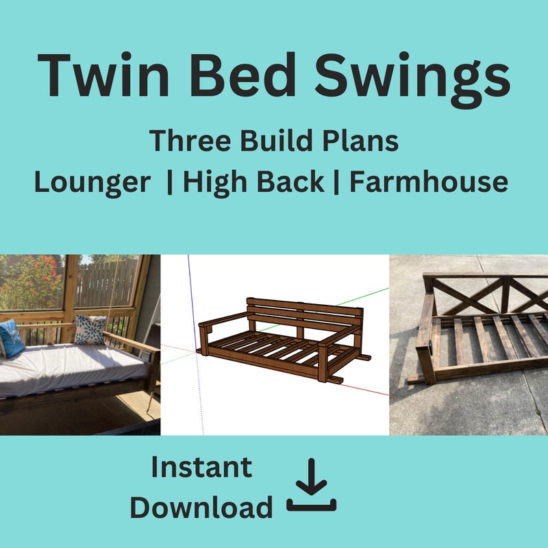 Swing Twin Bed Plans - Etsy