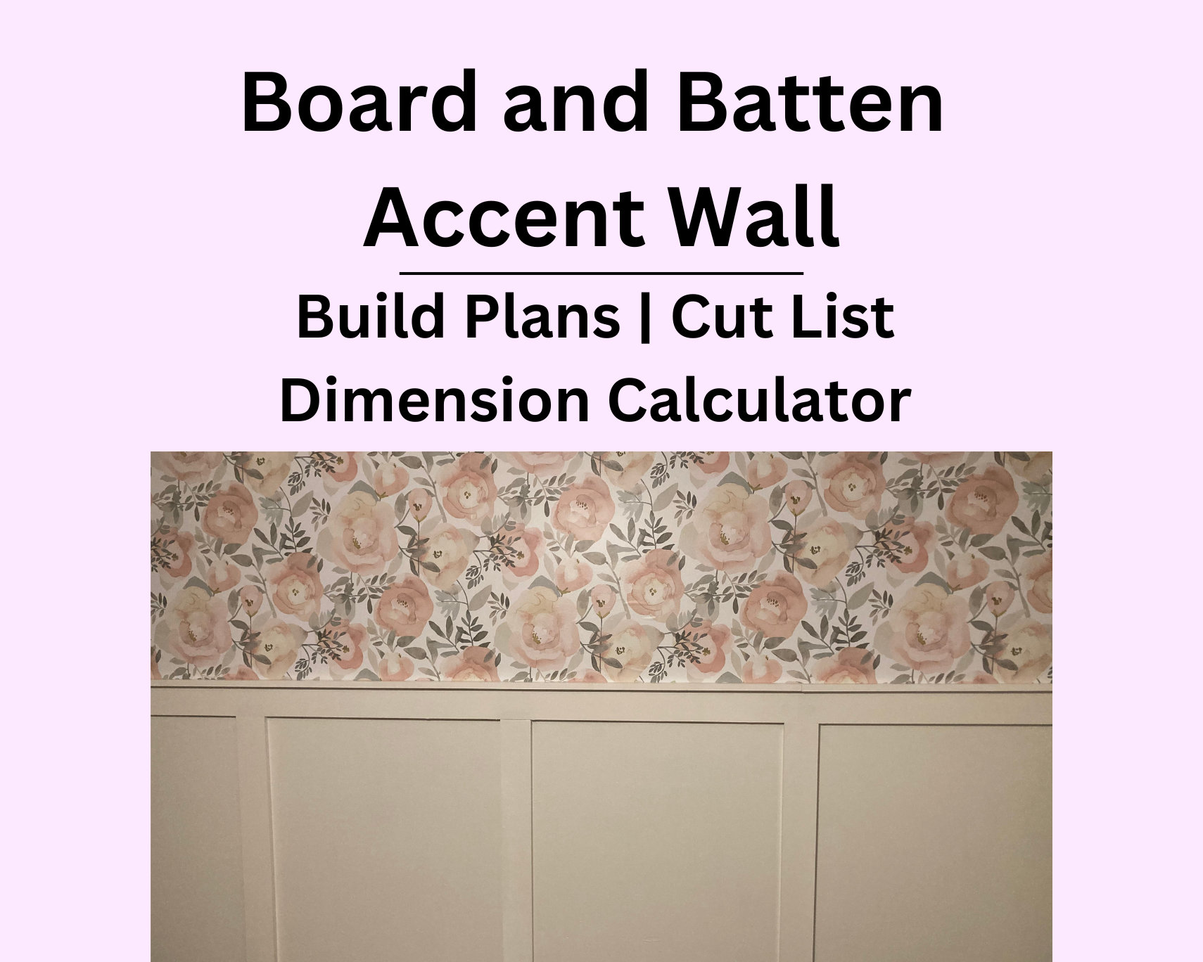 Board and Batten Accent Wall Build Plan: DIY Project (PDF) - Etsy