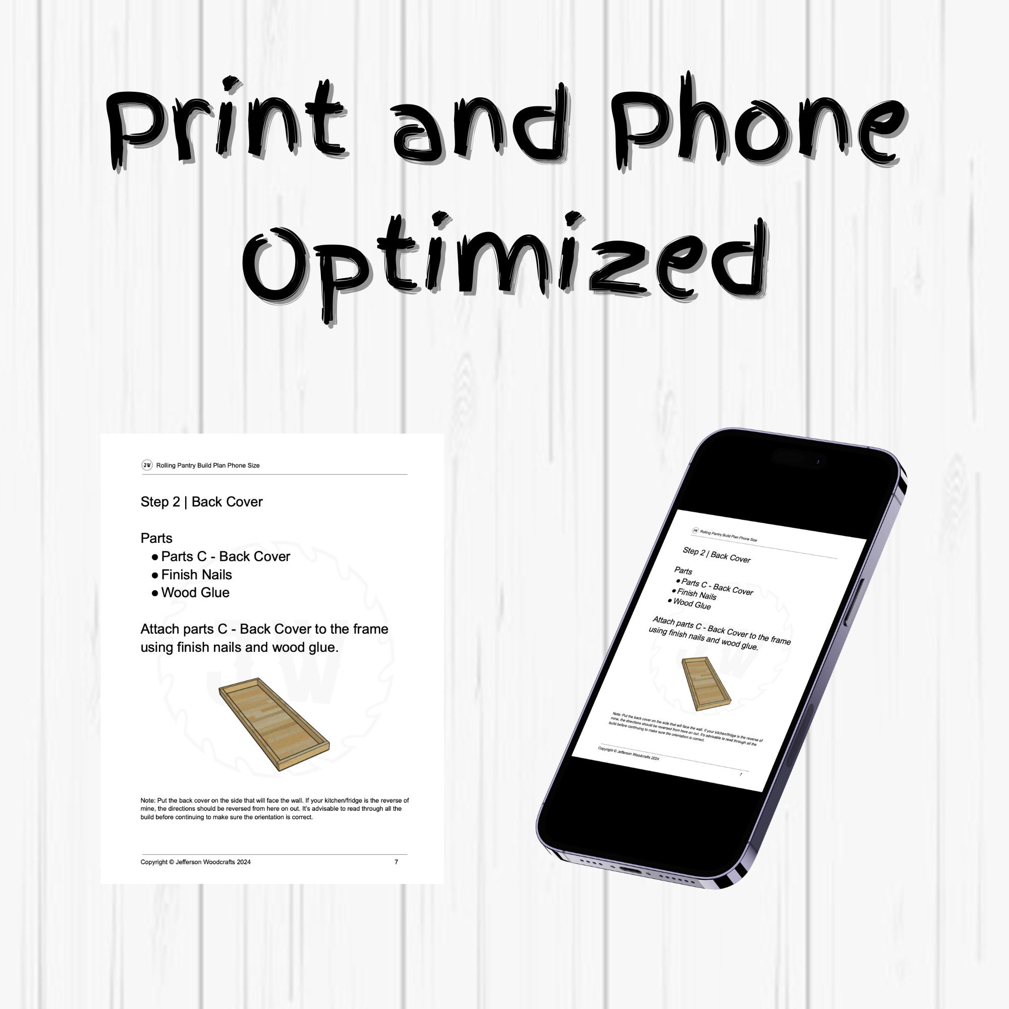 Rolling Pantry Build Plan: DIY Fridge Cabinet (PDF) - Etsy