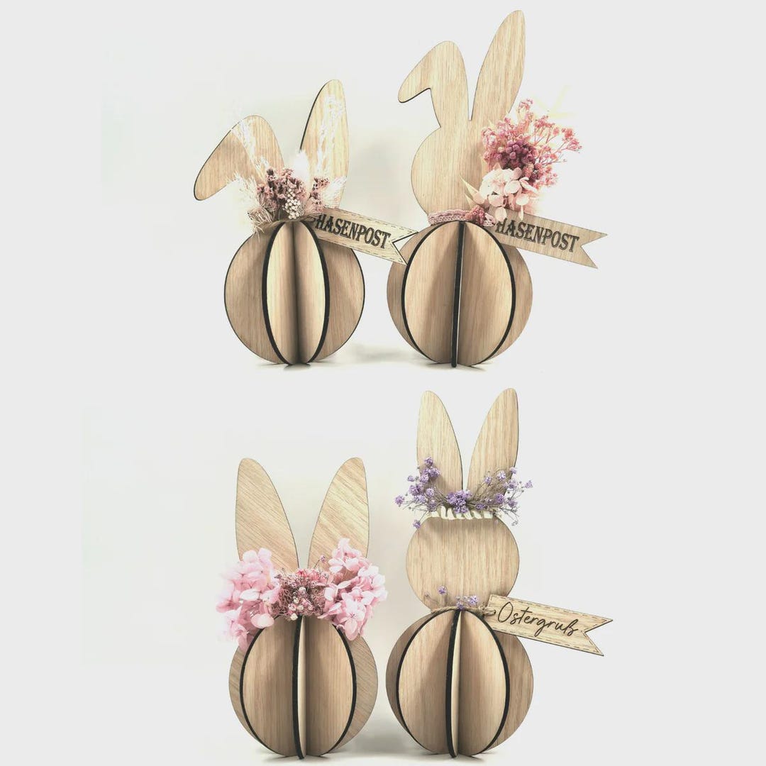 Easter Bunny Boho Laser File, Laser Cut Digital File, Easter Laser ...