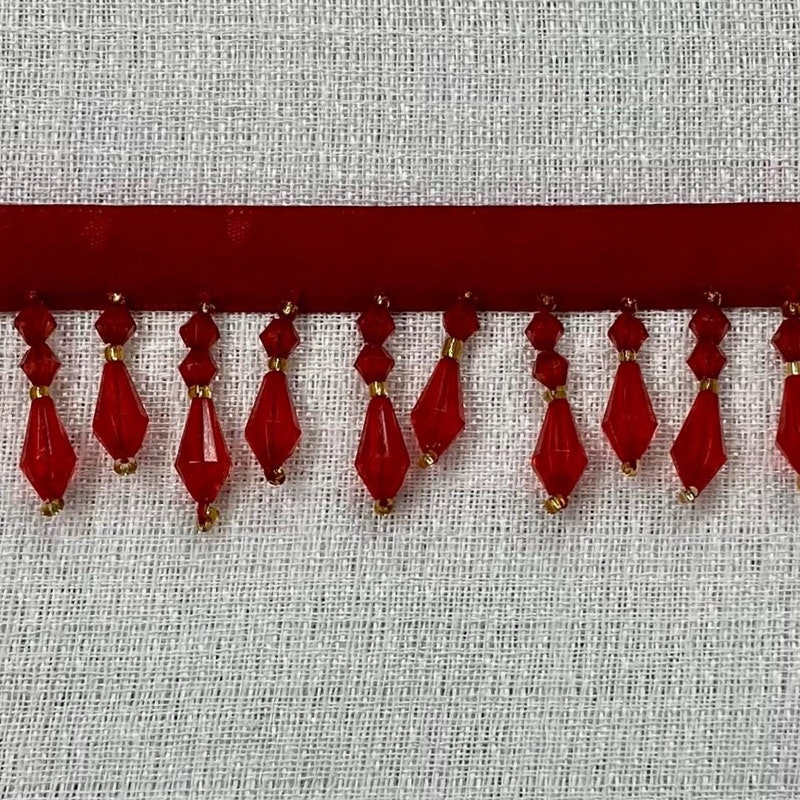 Red Trim for Drapery - Etsy