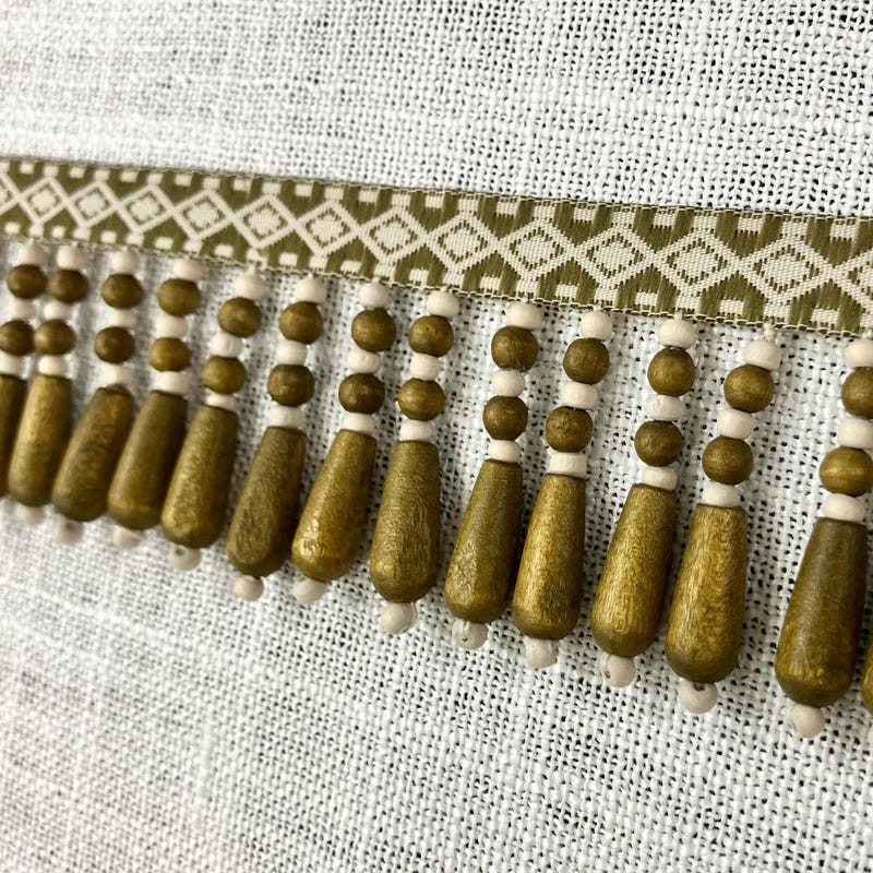 Wood Bead Trim Fringe - Etsy