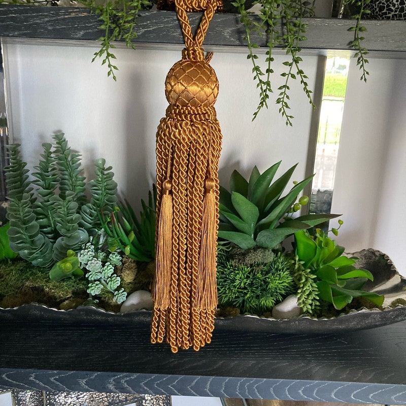 Gold Fringe Tieback - Etsy