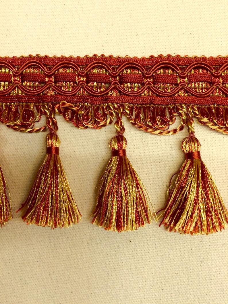 4 Tassel Fringe Trim TF-9 Collage Various Colors | Etsy