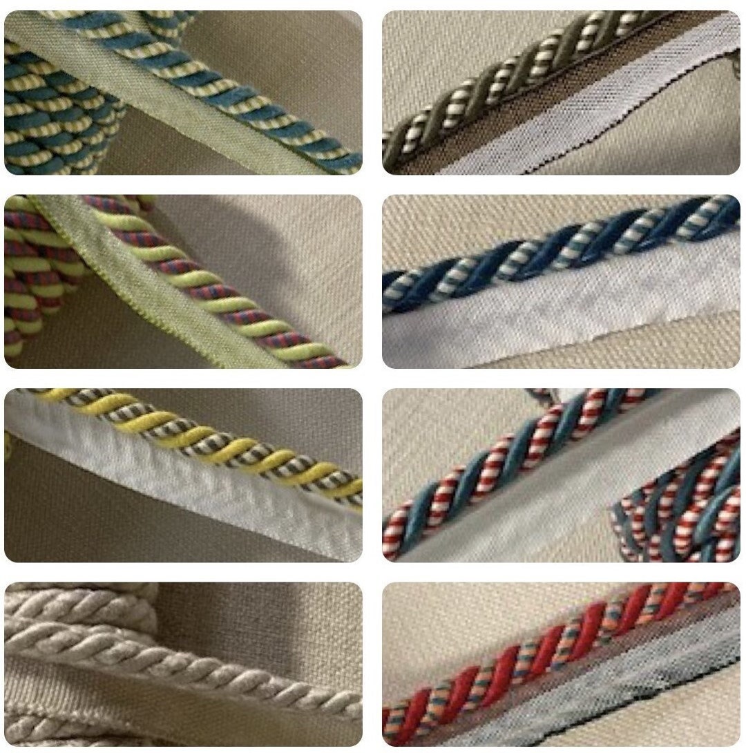 Roselace Twisted Cord Edge 100% Cotton Collection CE-3 8 Variations ...