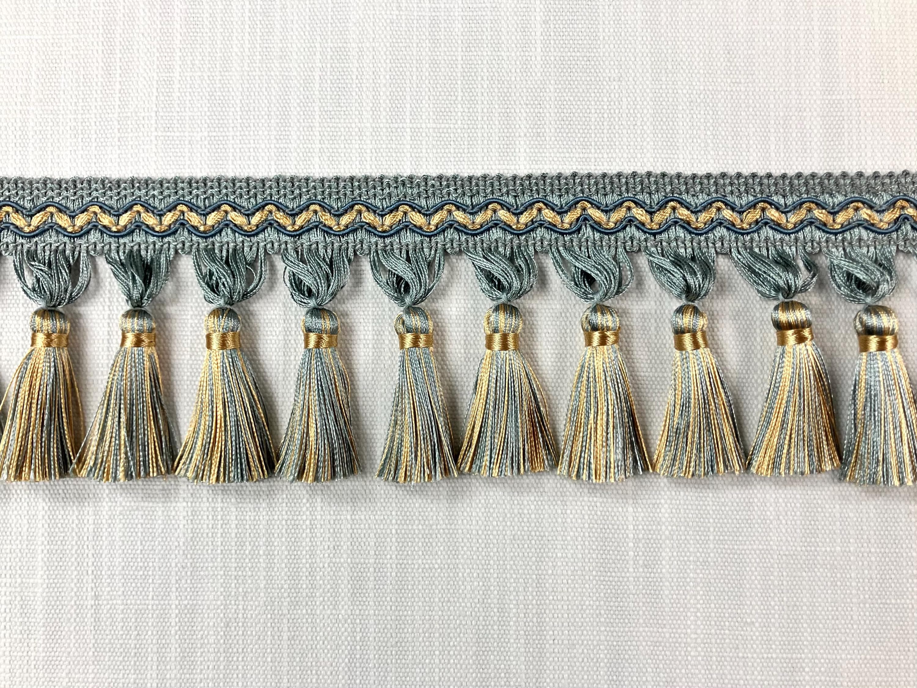 French Tassel Fringe Trim 3.5" Width TF-5 Collage 1/2 Drapery ...