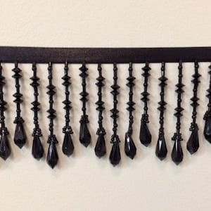 Crystal Beaded Fringe Trim Roselace 2.75" Width CBF-19 Collection 1/2 ...