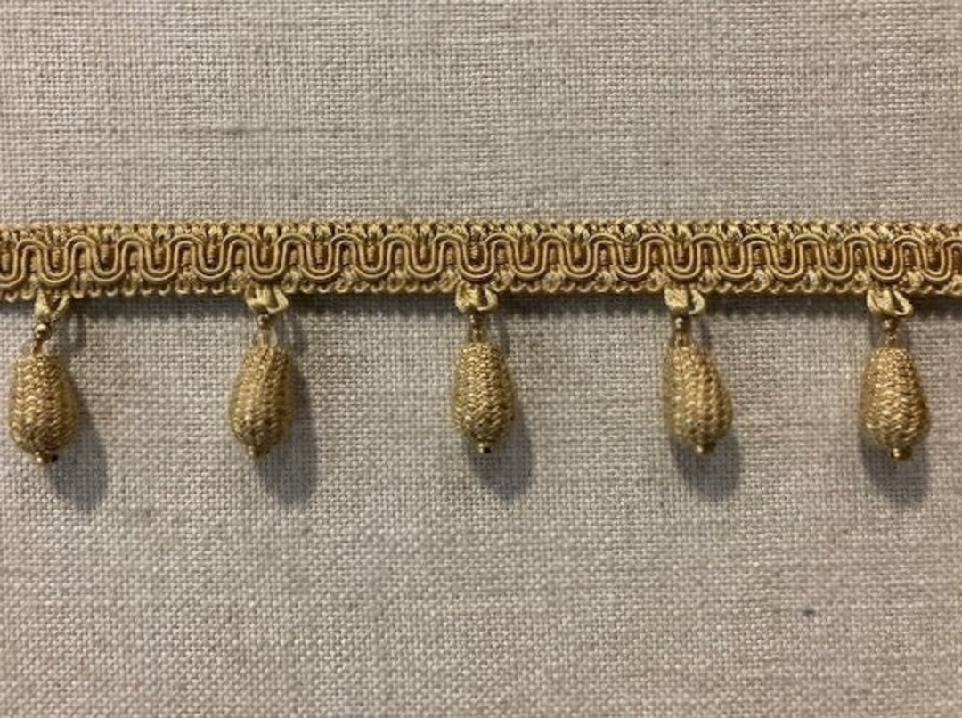 2 Tassel Fringe Trim TF-54/12 Antique Gold Upholstery / Drapery ...