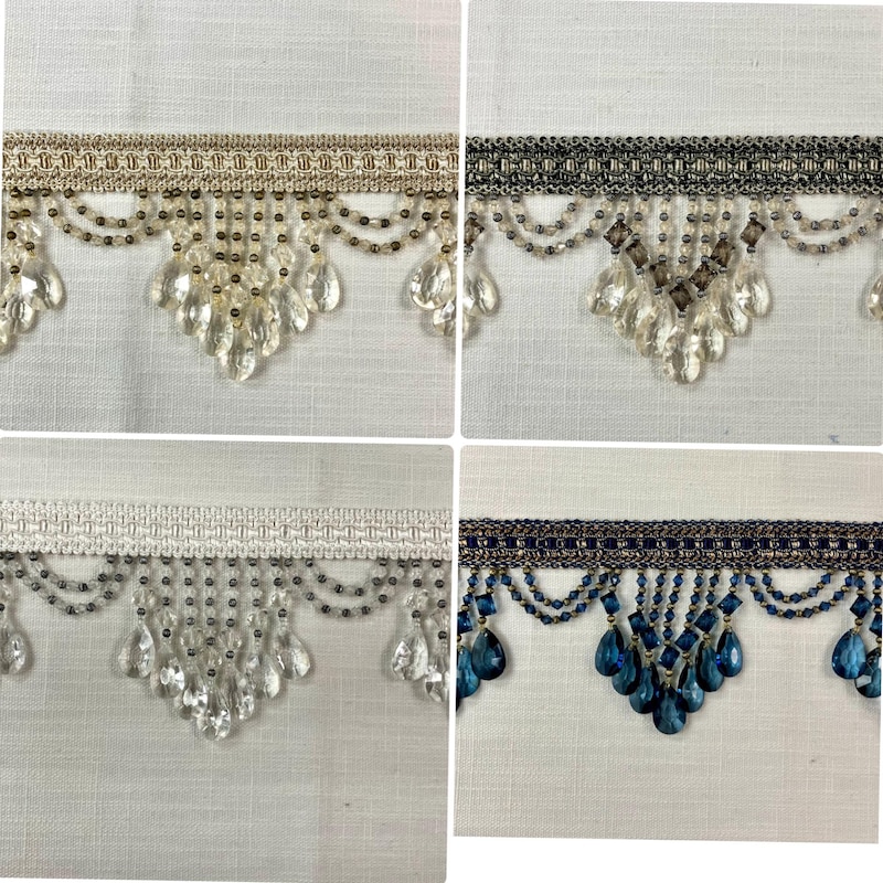 White Bead Fringe Tassel - Etsy