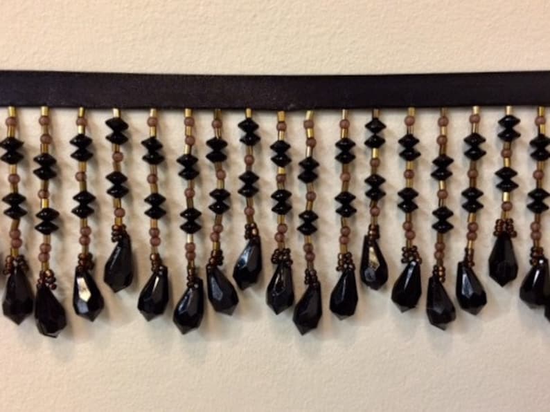 Crystal Beaded Fringe Trim Roselace 2.75" Width CBF-19 Collection 1/2 ...
