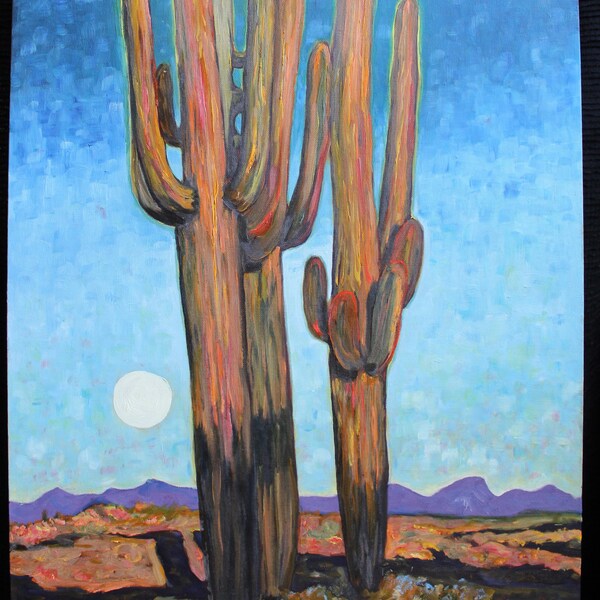 Saguaro Painting - Etsy