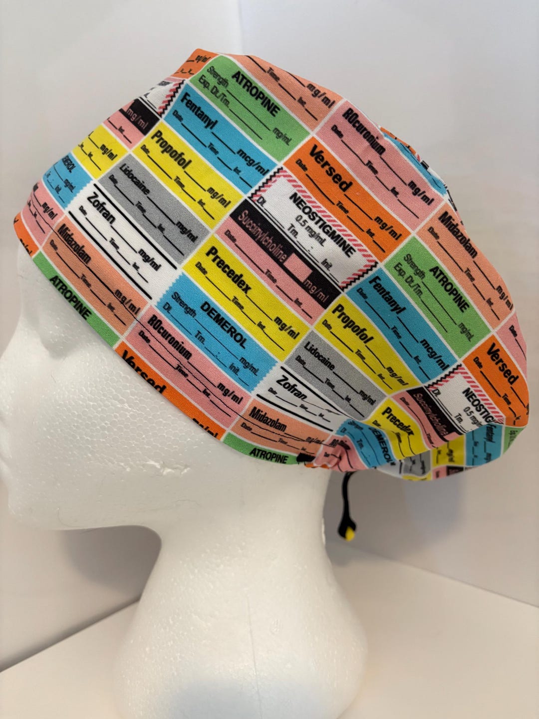 Anesthesia Drug Labels Scrub Hat - Etsy