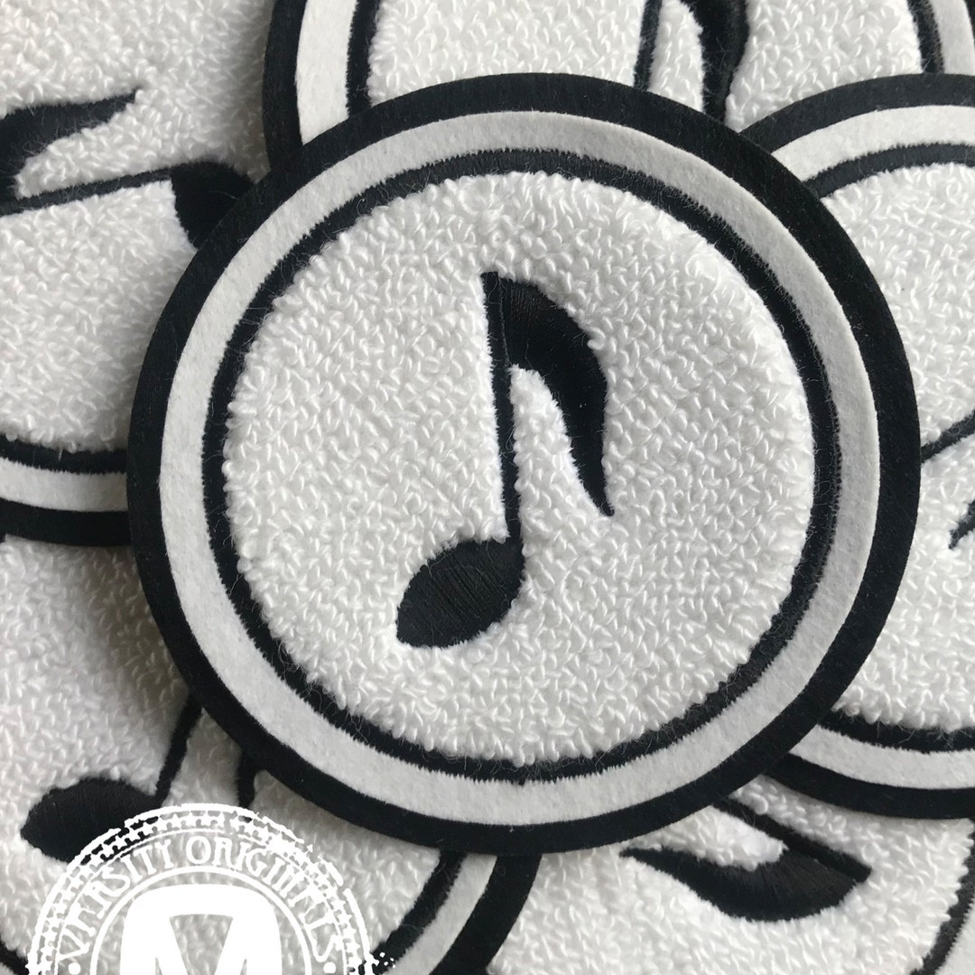 Chenille Music Note Patches - Etsy