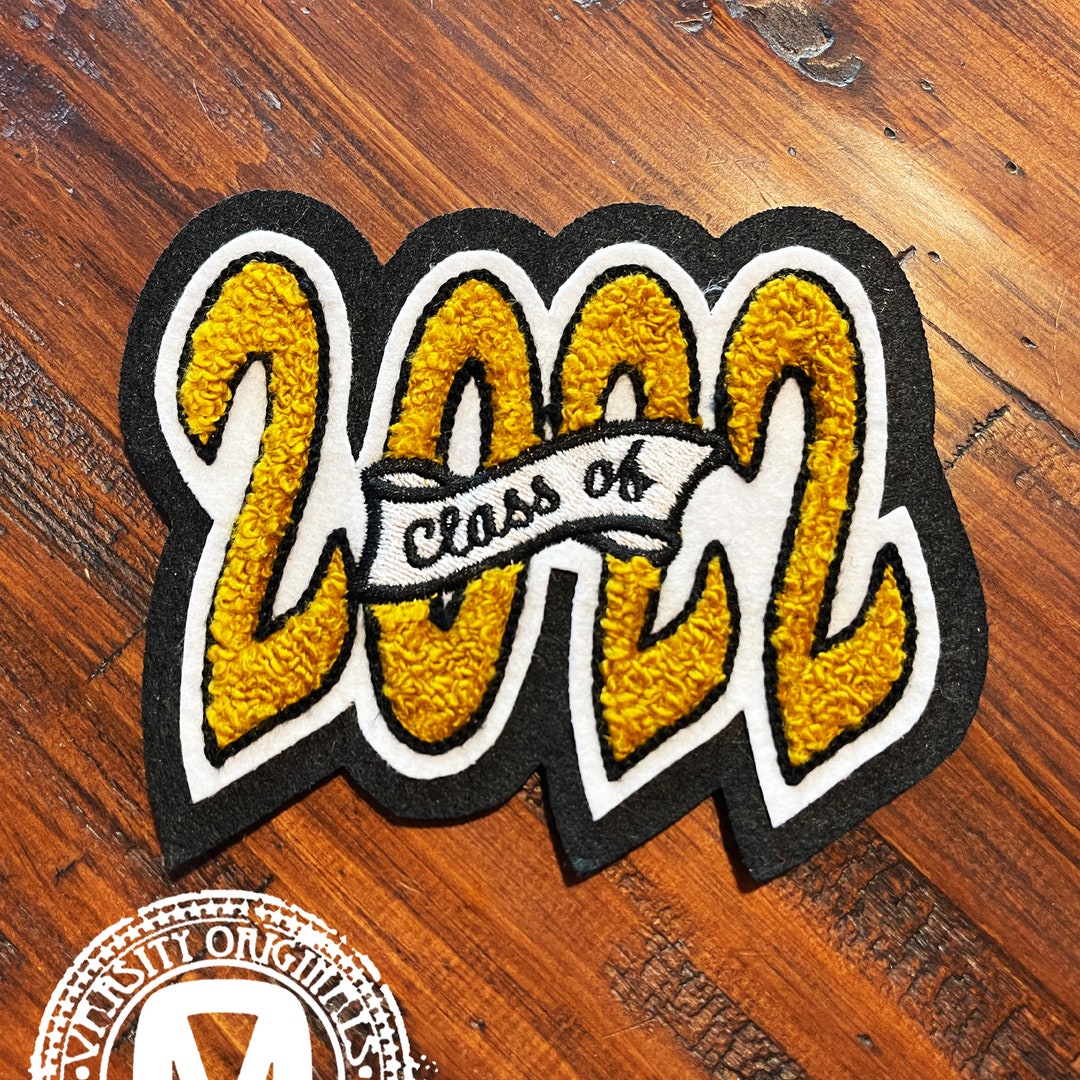 4" Chenille Varsity Letterman Patch / Class of 2022 Graduation Patch ...