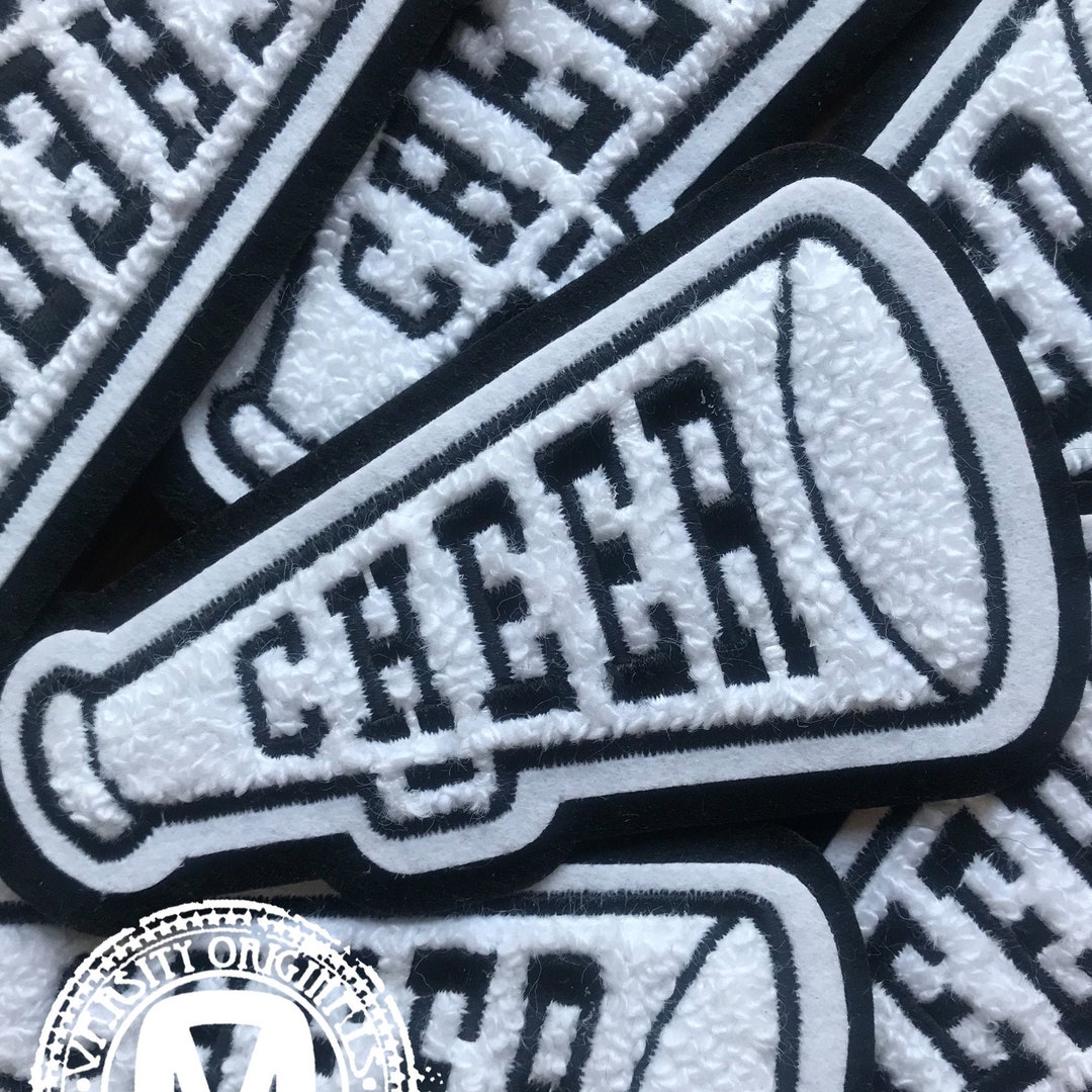 Chenille Varsity Cheer Megaphone Cheerleading Patches / In-stock ...
