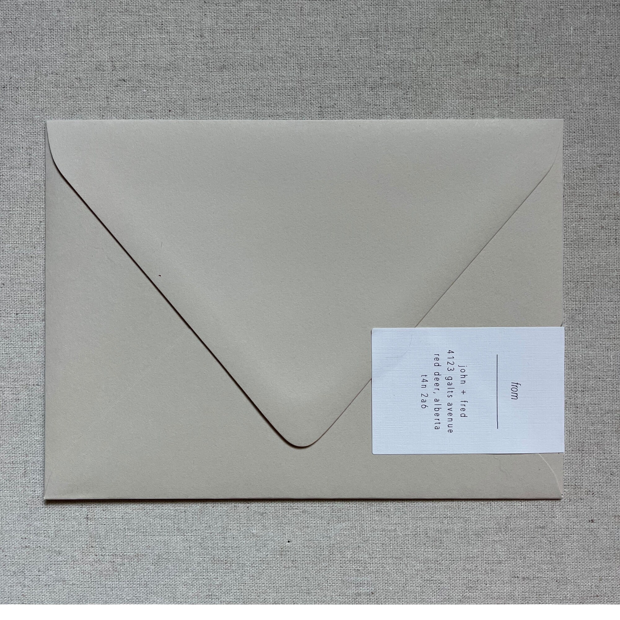 PRINTED Wraparound Address Labels, Modern Address Label, Personalized ...