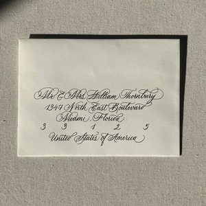 Calligraphy Envelope Addressing, Classic Calligraphy, Envelope ...