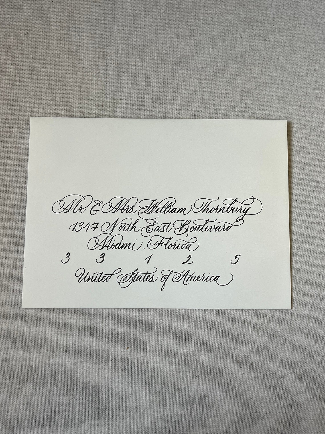 Calligraphy Envelope Addressing, Classic Calligraphy, Envelope ...