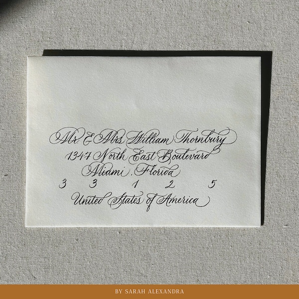 Calligraphy Envelope - Etsy