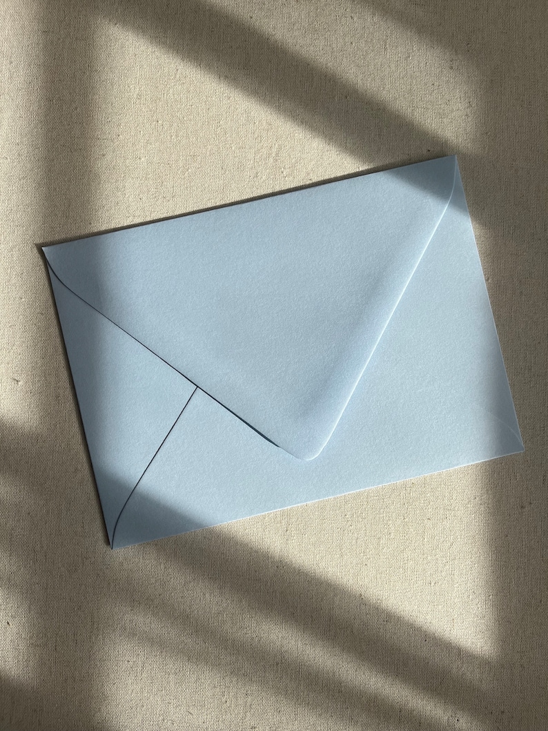 Azure Blue Envelopes, Light Blue Envelope, Blank Envelopes, Blue ...