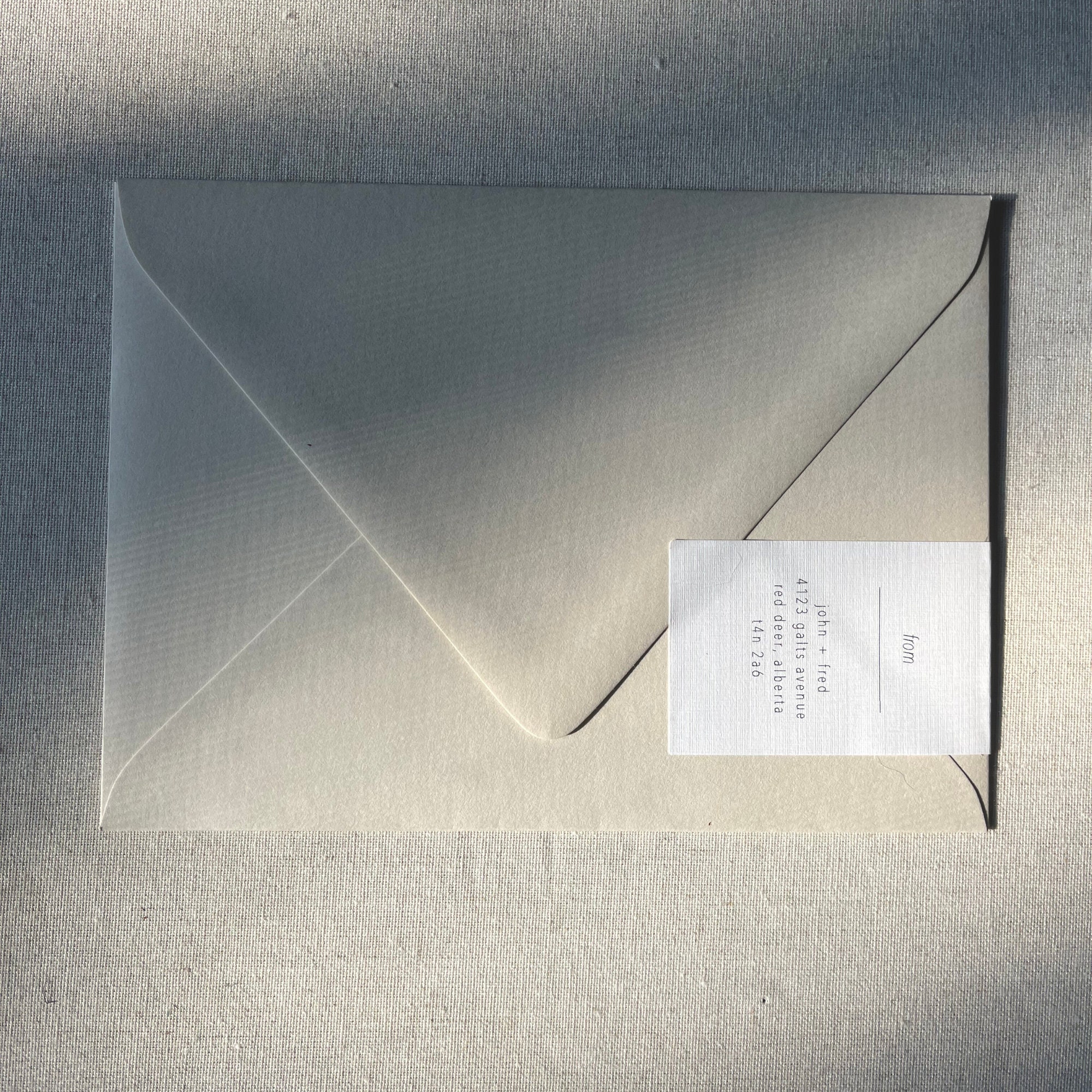 PRINTED Wraparound Address Labels, Modern Address Label, Personalized ...