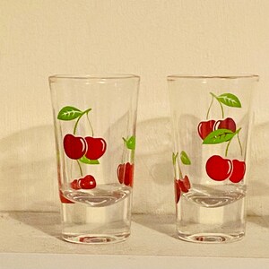 Cherry Themed Shot Glasses - Etsy