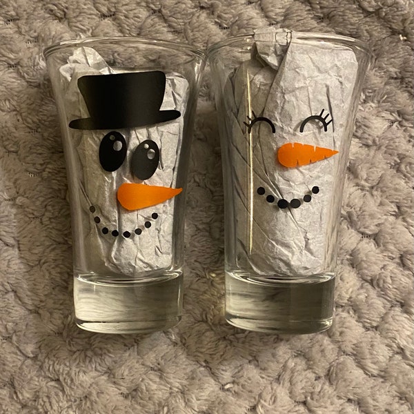 Snowman Glasses - Etsy