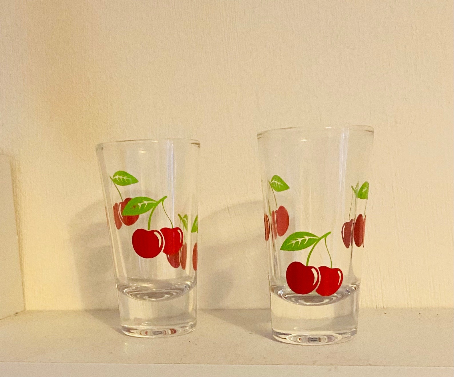 Cherry Themed Shot Glasses - Etsy