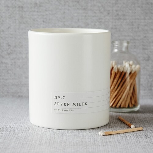 No. 7 Seven Miles Scented Candle - Etsy