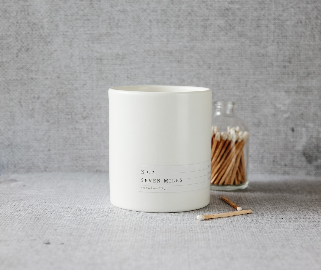 No. 7 Seven Miles Scented Candle - Etsy