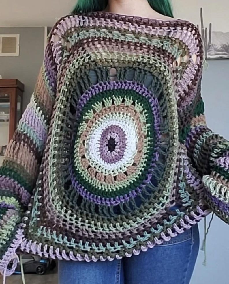 Crochet Custom Eye Sweater - Etsy