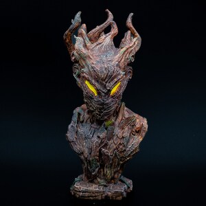 Dark Dryad Bust Statue Folklore Forrest 3D Printed - Etsy