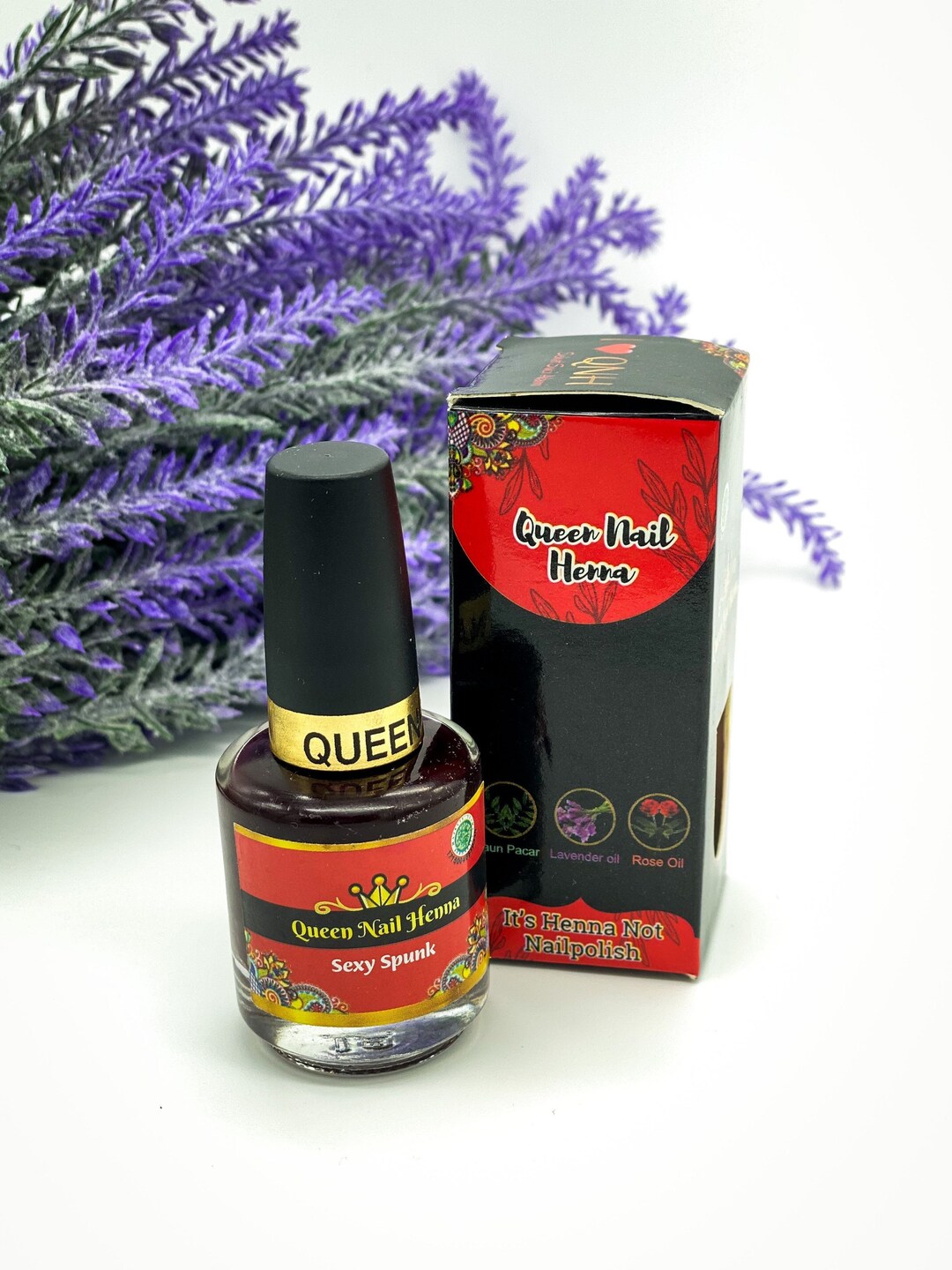 Queen Nail Henna Red Spunk Water Permeable Nail Stain Henna Nail Stain ...