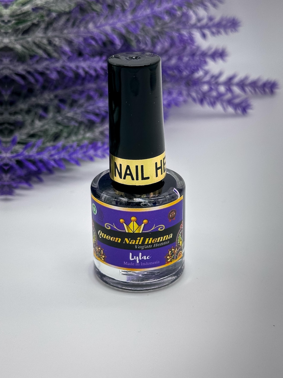 Queen Nail Henna | Deep Lavender | Water Permeable Nail Stain | Henna ...
