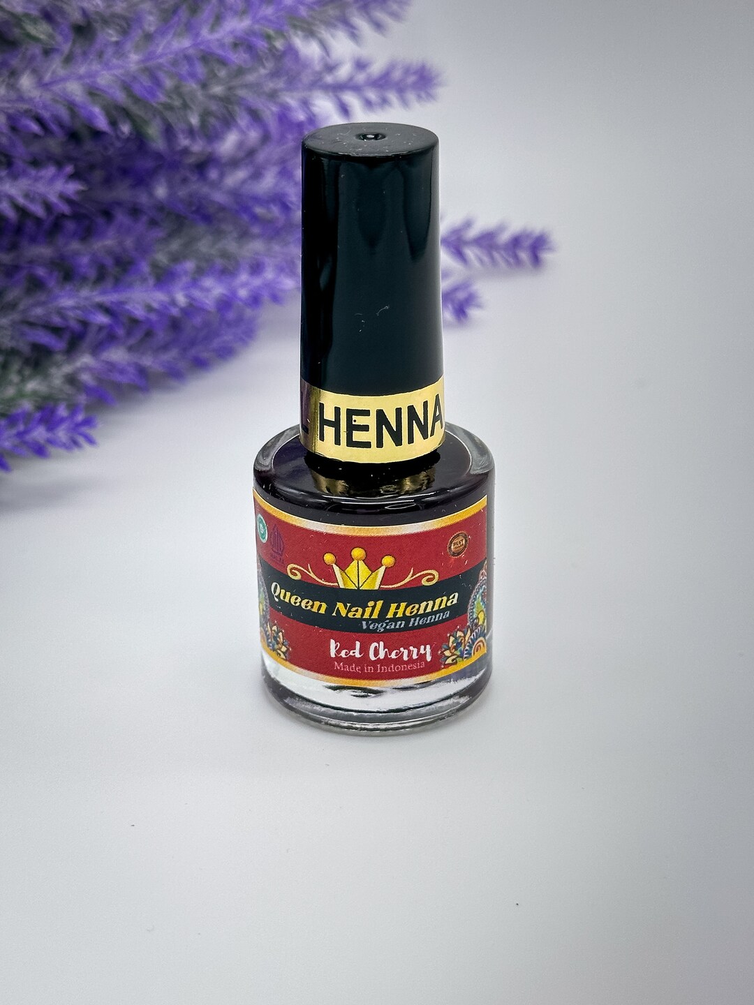 Queen Nail Henna Red Cherry Water Permeable Nail Stain Henna Nail Stain ...