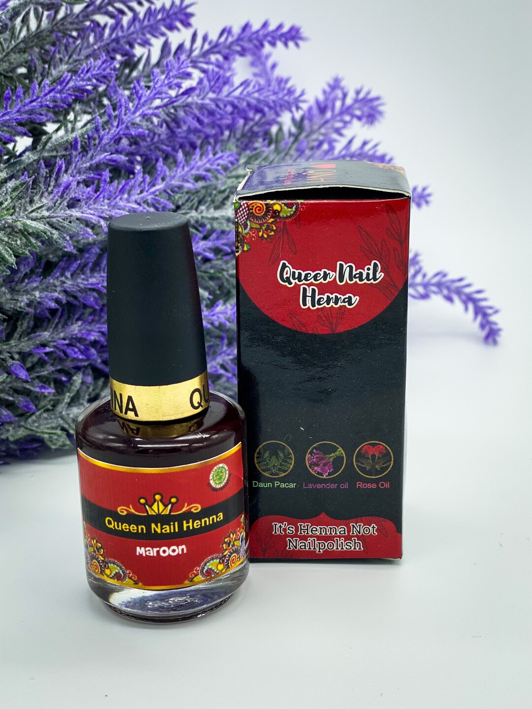 Queen Nail Henna Maroon Water Permeable Nail Stain Henna - Etsy