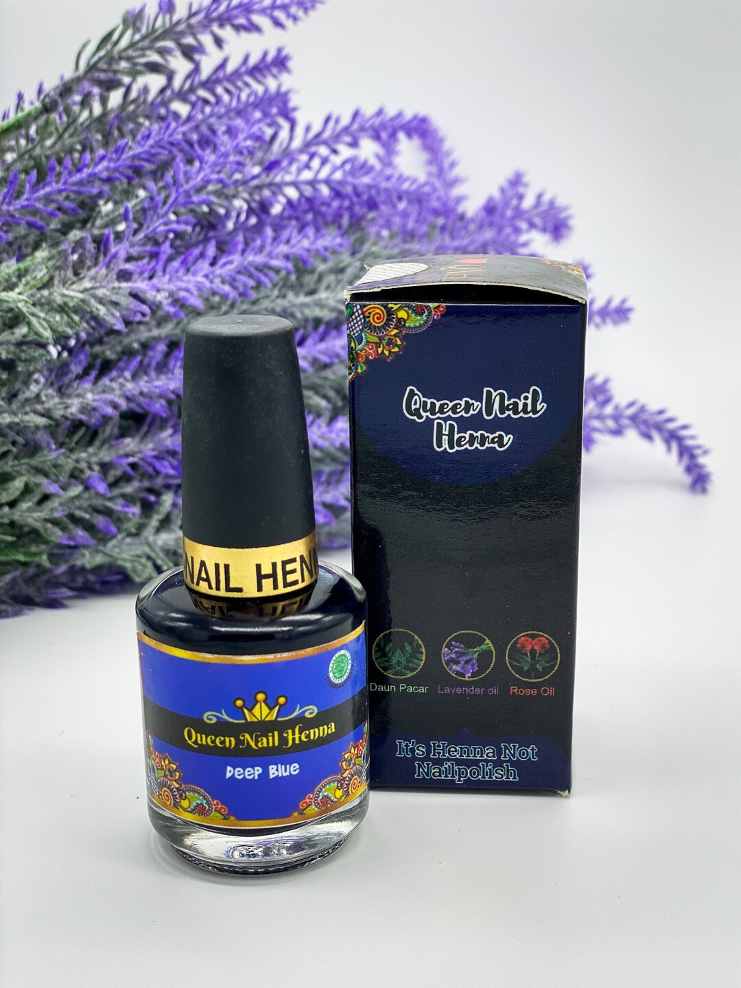 Queen Nail Henna Deep Blue Water Permeable Nail Stain - Etsy