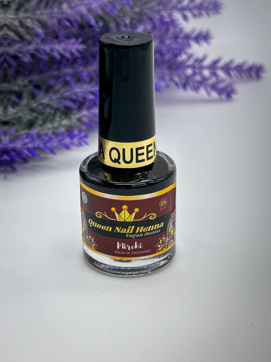 Queen Nail Henna Mirchi Water Permeable Nail Stain Henna Nail Stain No ...