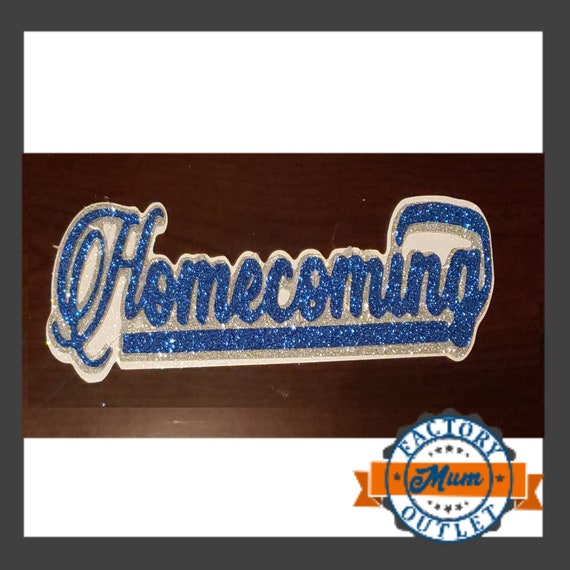 Homecoming Decal for Homecoming Mum Glitter Decal - Etsy