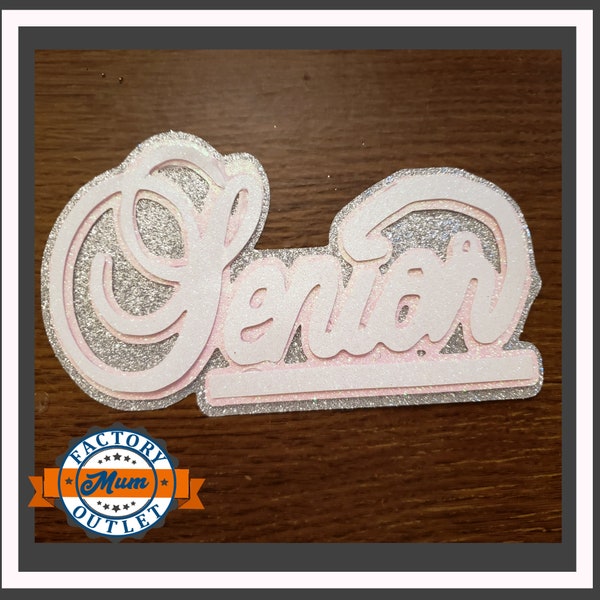 Name for Homecoming Mum - Glitter Decal - Cut Out - Etsy