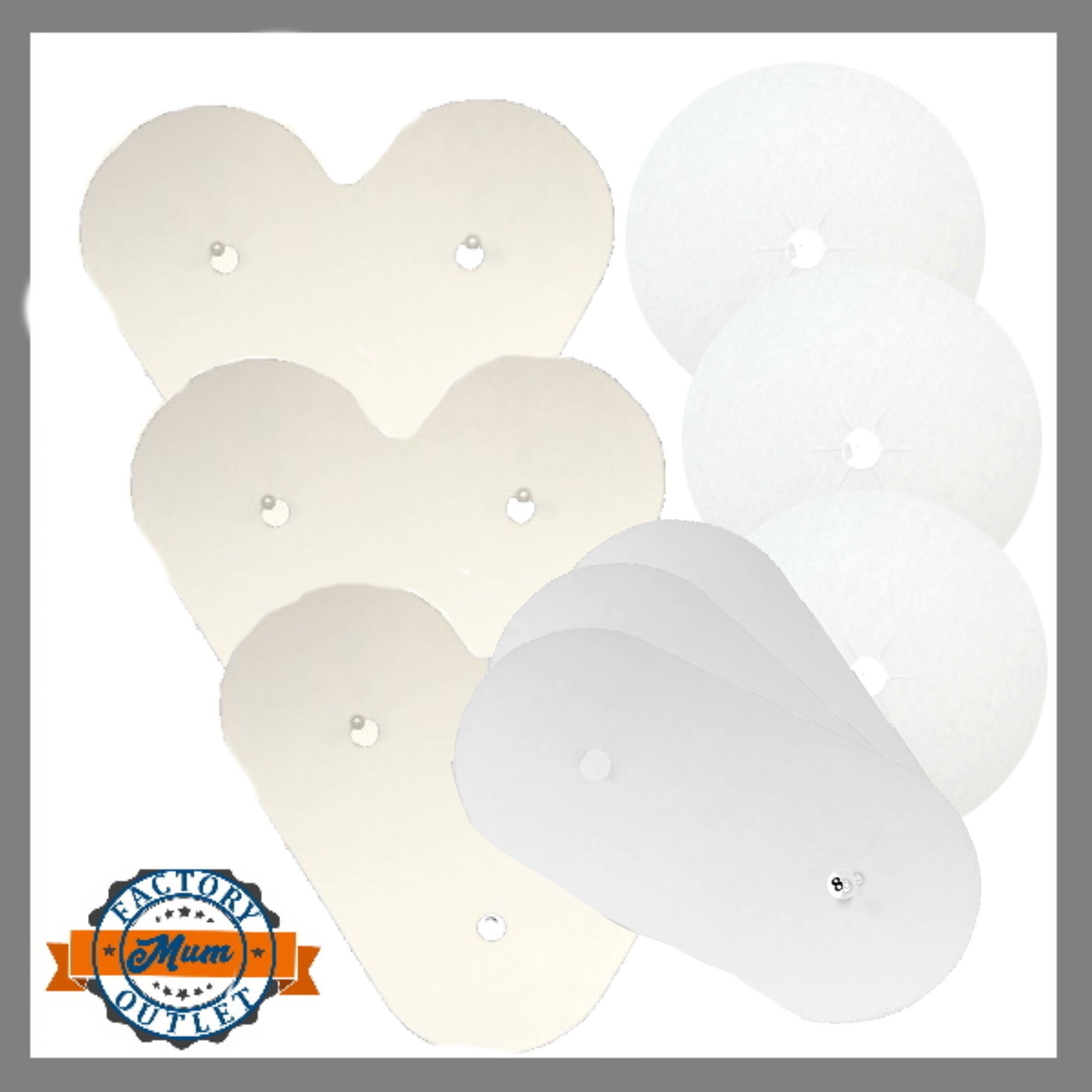 3 Pack Homecoming Mum Backers - Round-heart Oval - 4"- 6" - 8" - Etsy