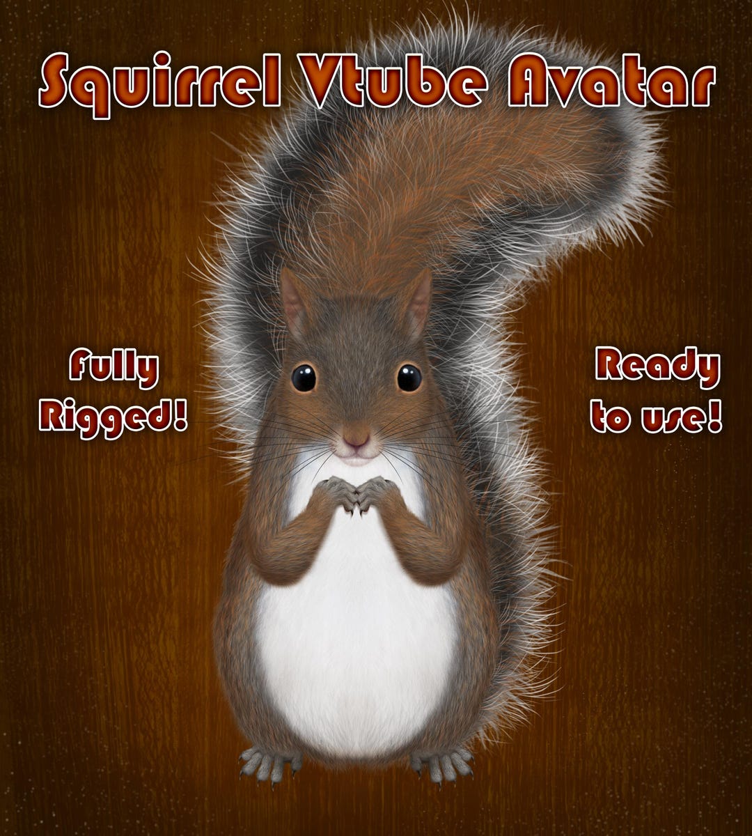 Squirrel Live2d/vtube Avatar - Fully Rigged! - Etsy