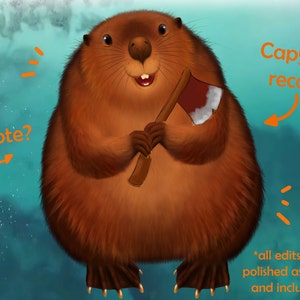 Beaver Vtube/live2d Avatar - Fully Rigged! - Etsy