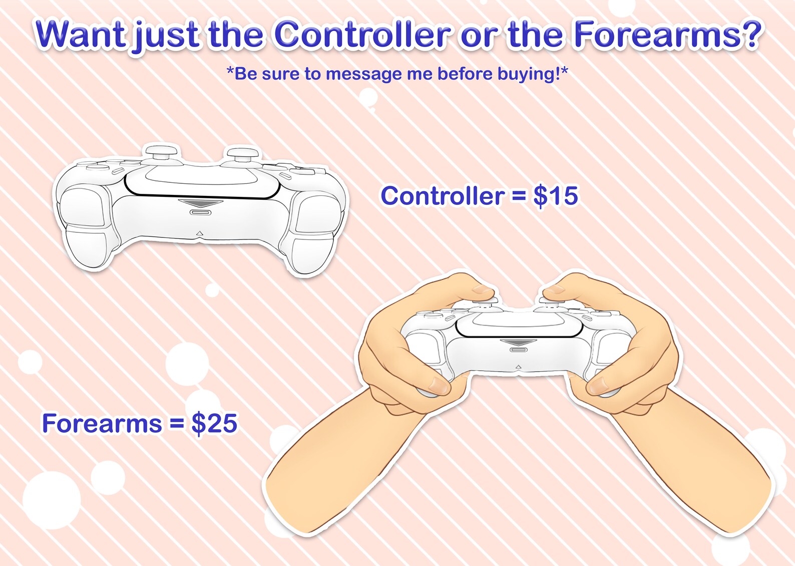 Game Controller Tracking Vtube Avatar/sticker - Fully Rigged! - Etsy UK