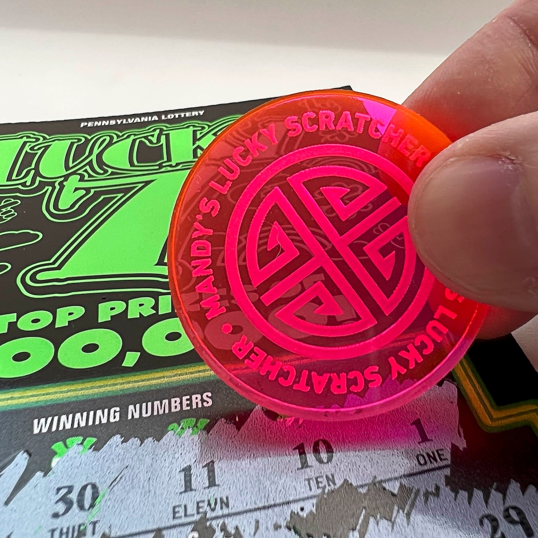 Personalized Lucky Scratcher Coin Keychain - Laser Engraved, Good ...