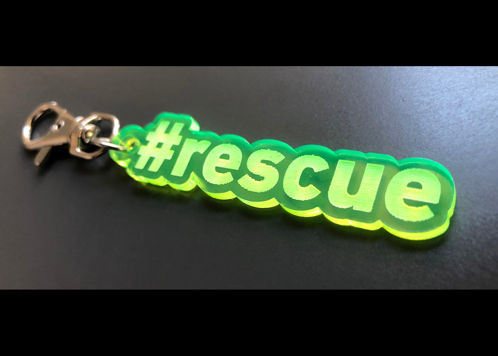 Personalized Fluorescent Keychain Words Hashtag Acrylic - Etsy