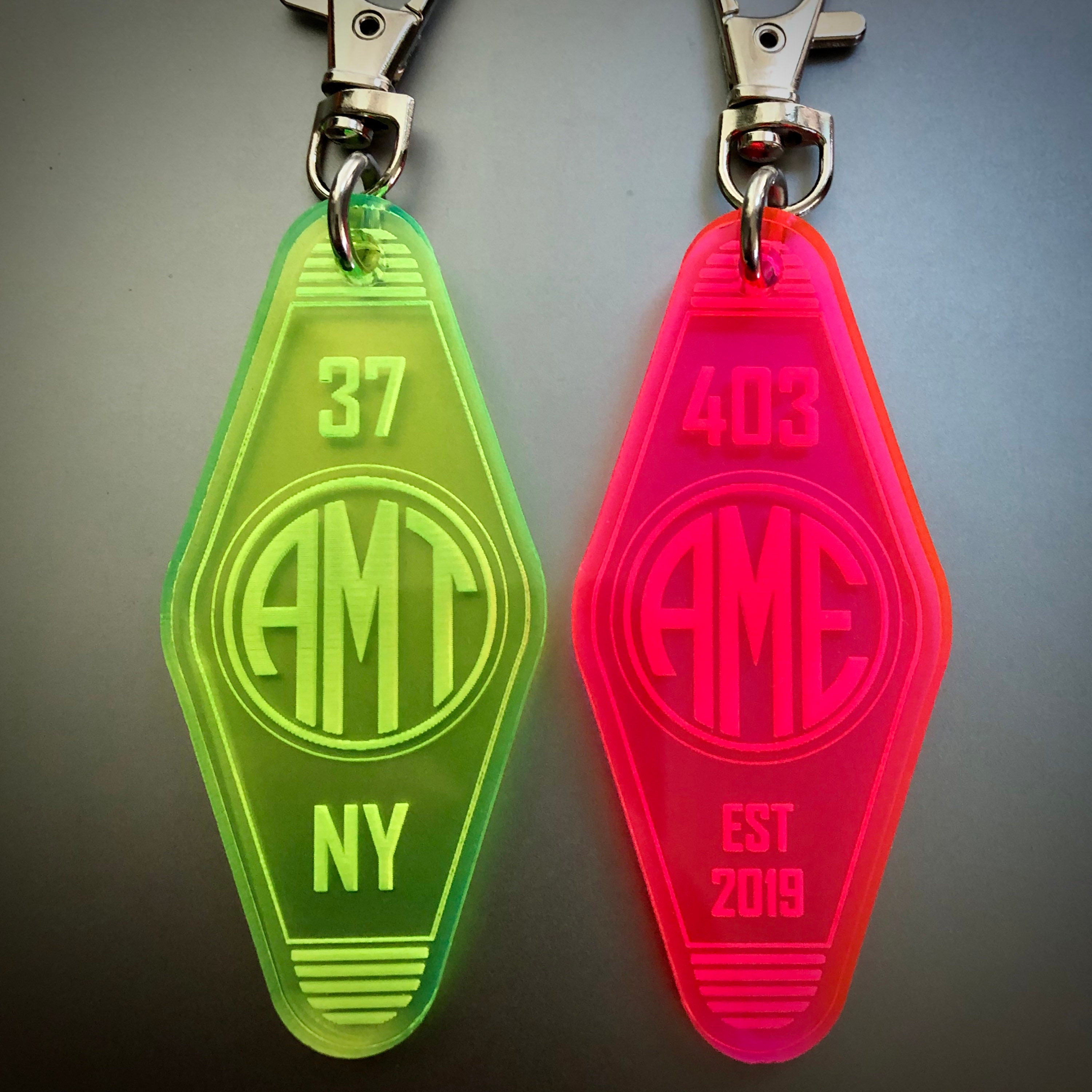 Vintage Motel Keychain Hotel Monogram Personalized - Etsy