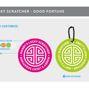 Personalized Lucky Scratcher Coin Keychain - Laser Engraved, Good ...