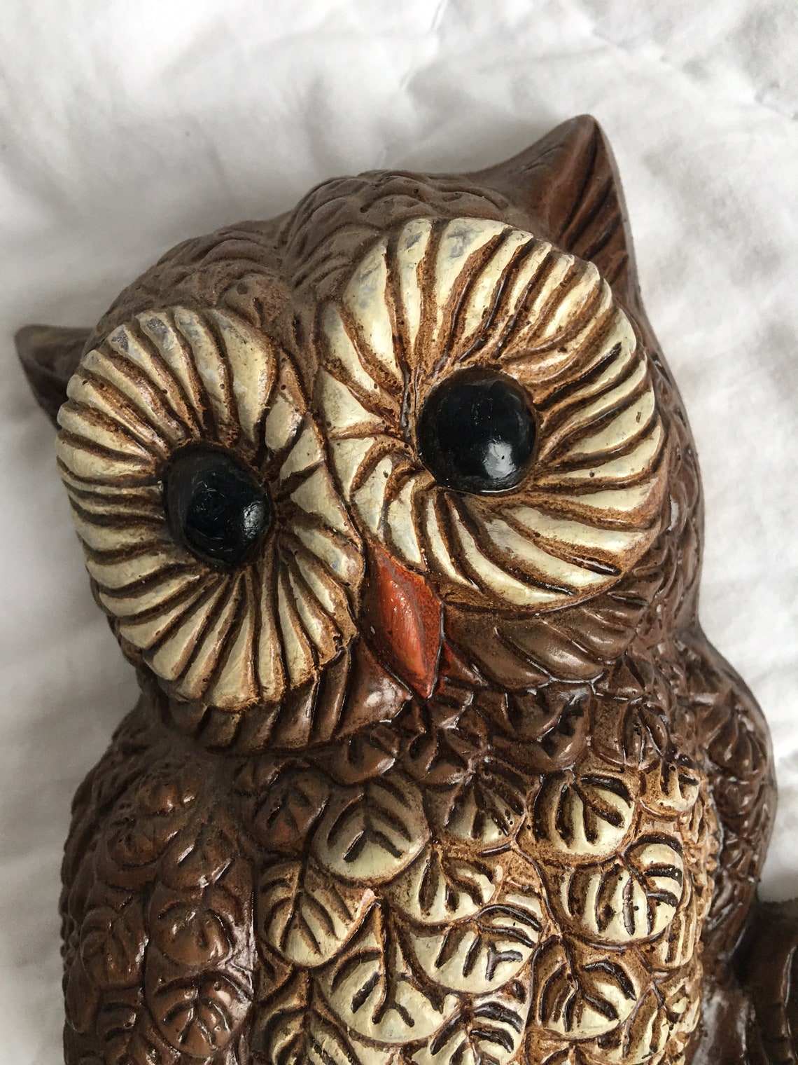 Vintage 70s Owl Pair Wall Art Hangings Figurines Plaques Mid | Etsy